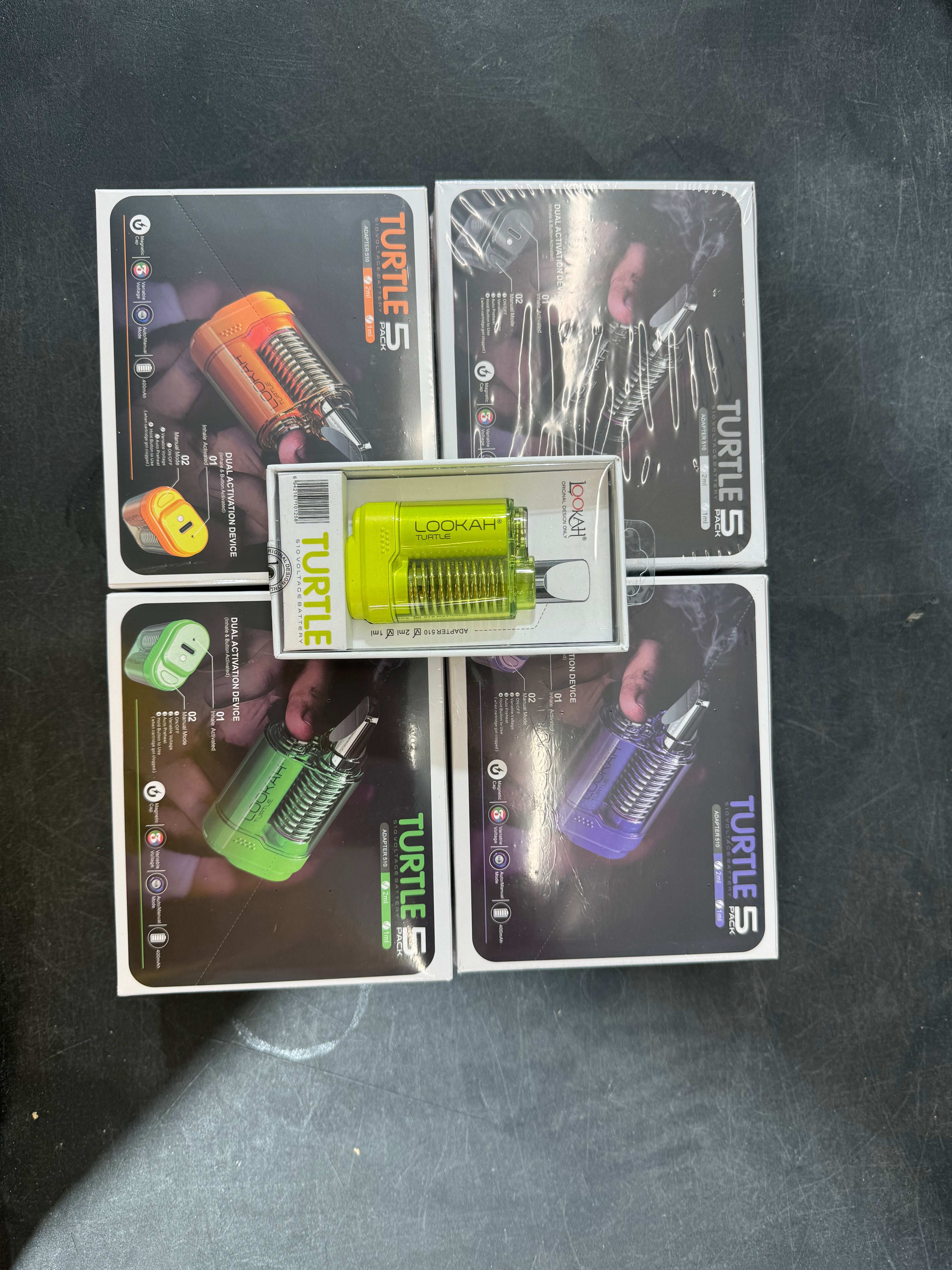 Premium LOOKah Turtle 510 Voltage Battery for Smokers | RK Quality Glass